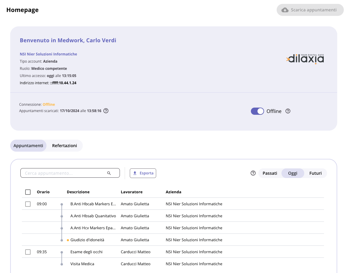 Accesso anche senza connessione - FORWORK