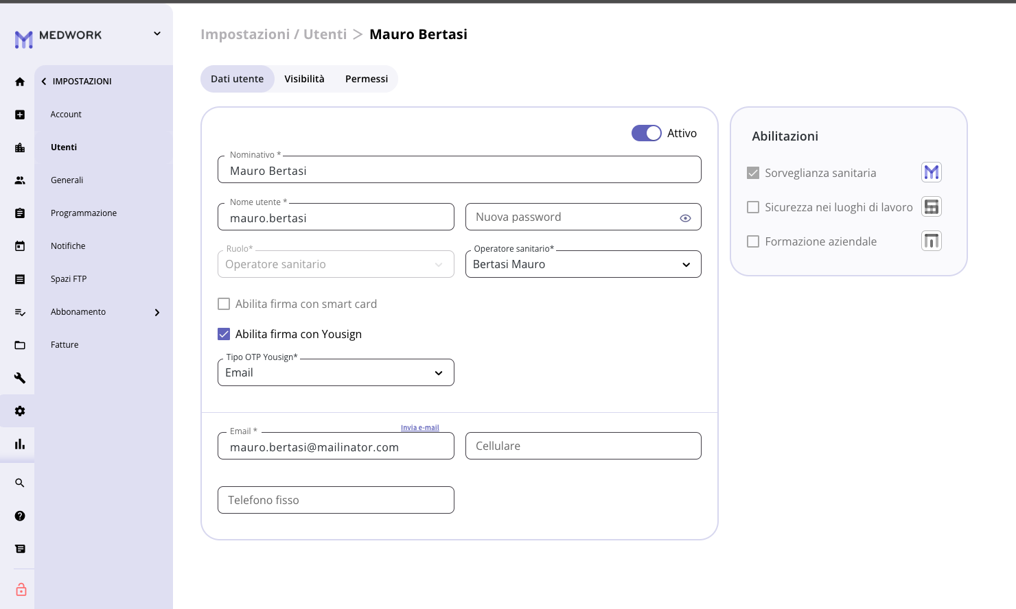 Gestione multiutente e multidominio - FORWORK
